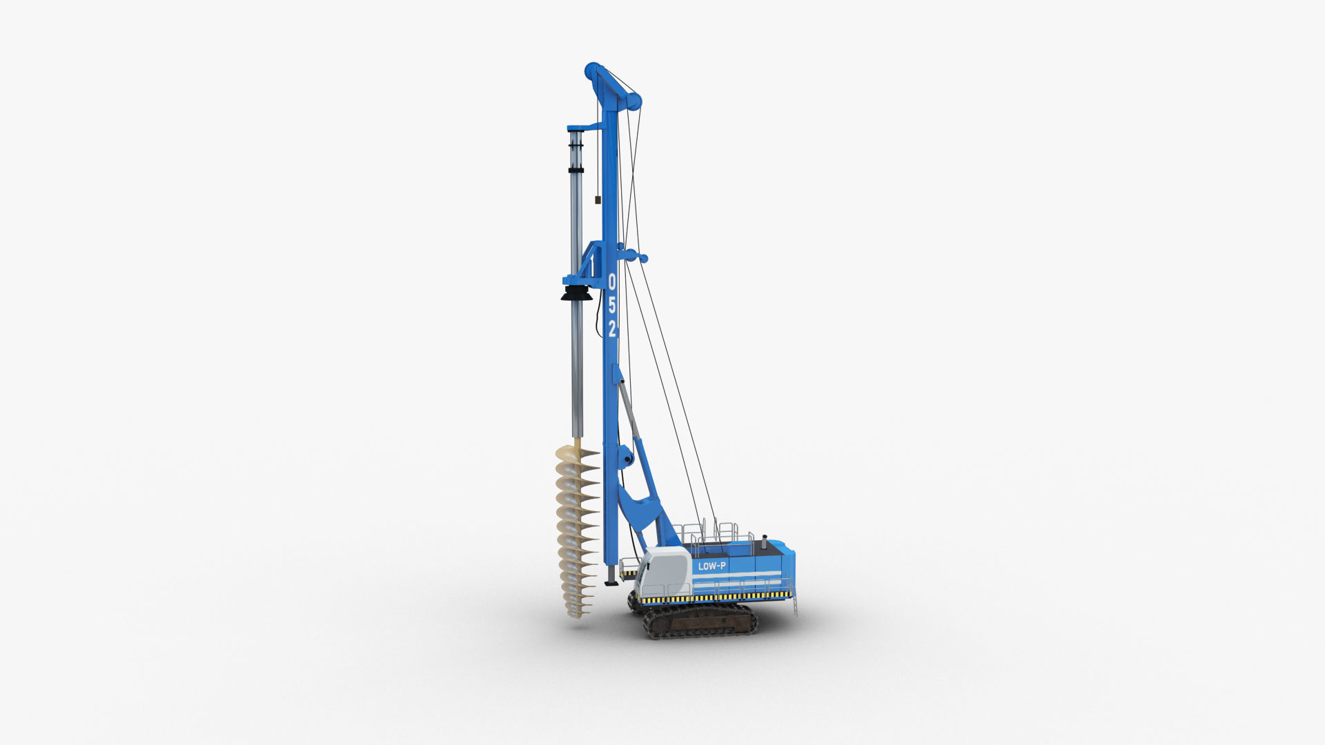 3D model Piling Drill VR / AR / low-poly | CGTrader