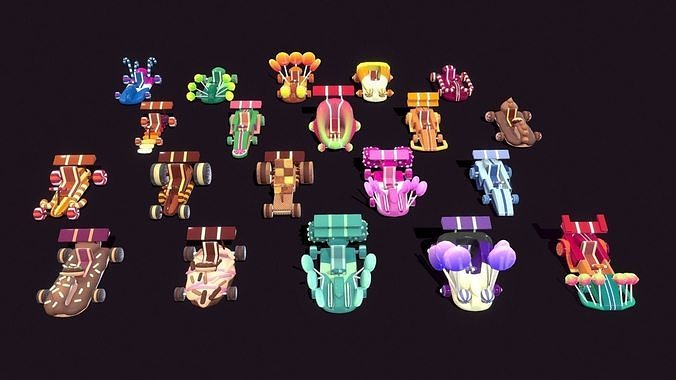 3D model Candy World VR / AR / low-poly | CGTrader