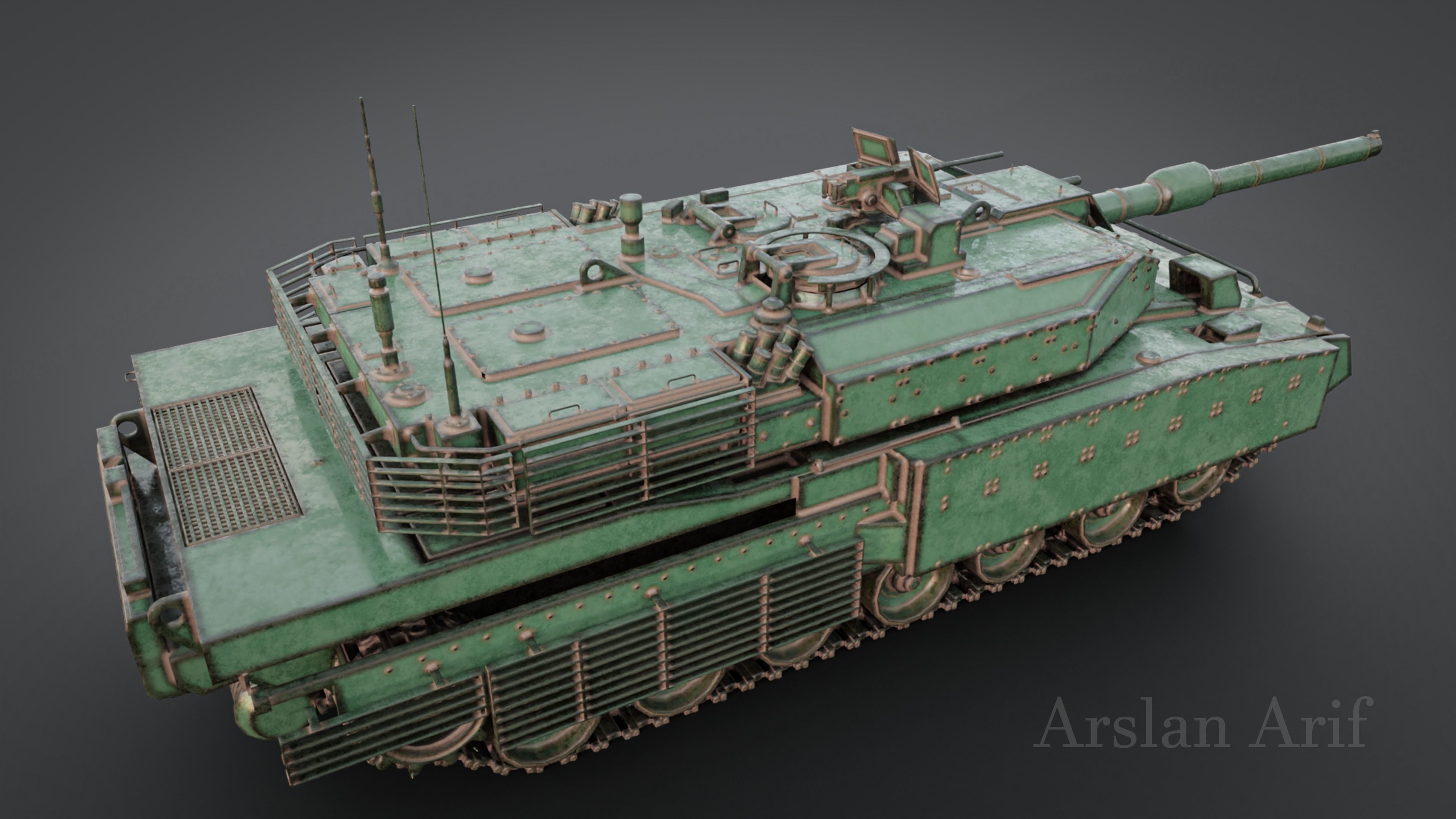 3D model Tank War Zone Machine Tank VR / AR / low-poly | CGTrader