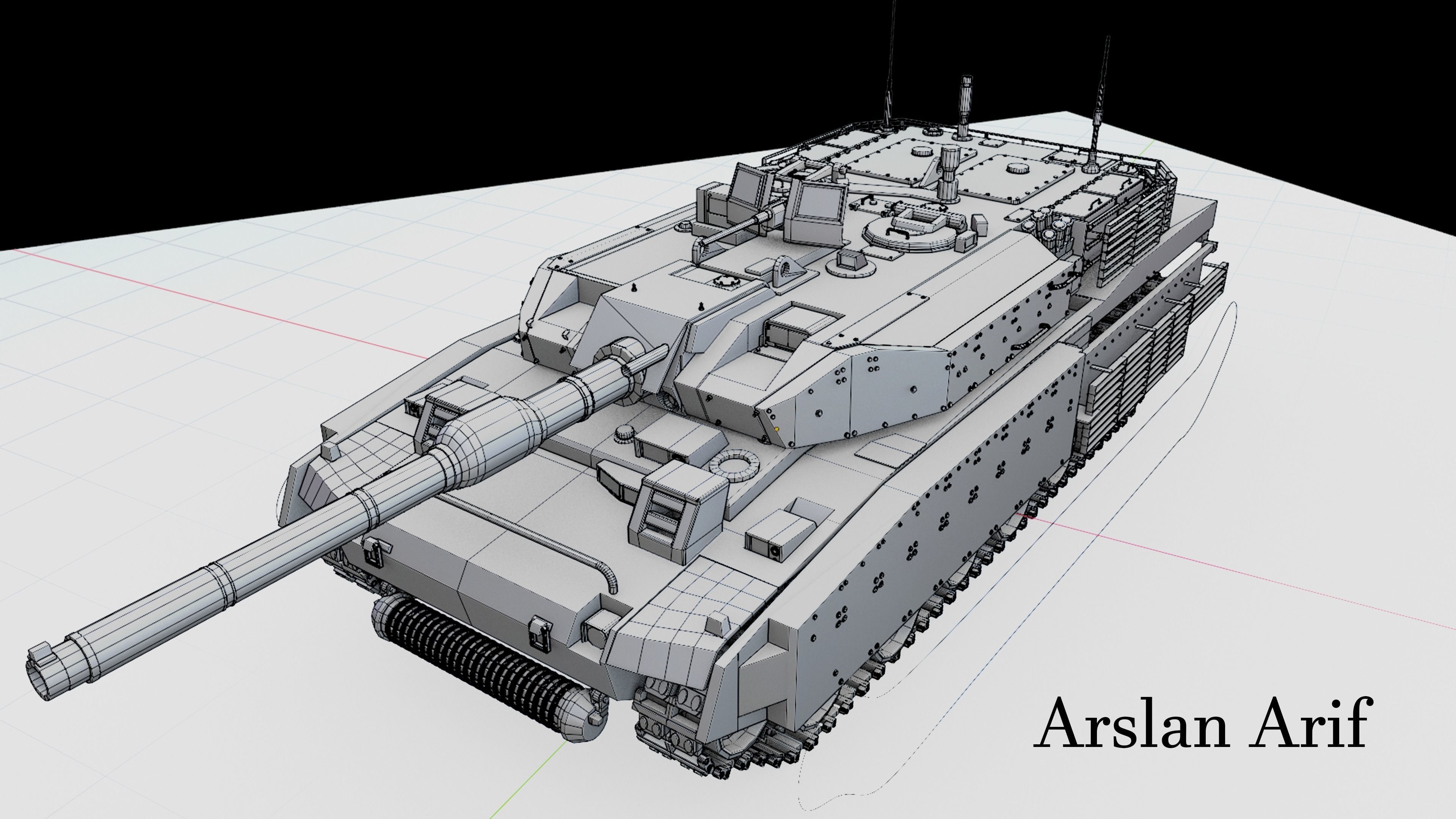 3D model Tank War Zone Machine Tank VR / AR / low-poly | CGTrader