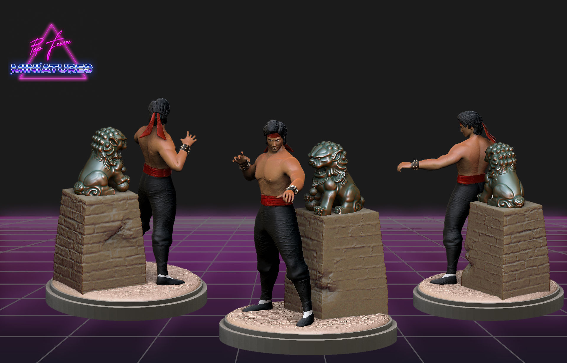 Liu Kang from Mortal Kombat 3D model 3D printable | CGTrader