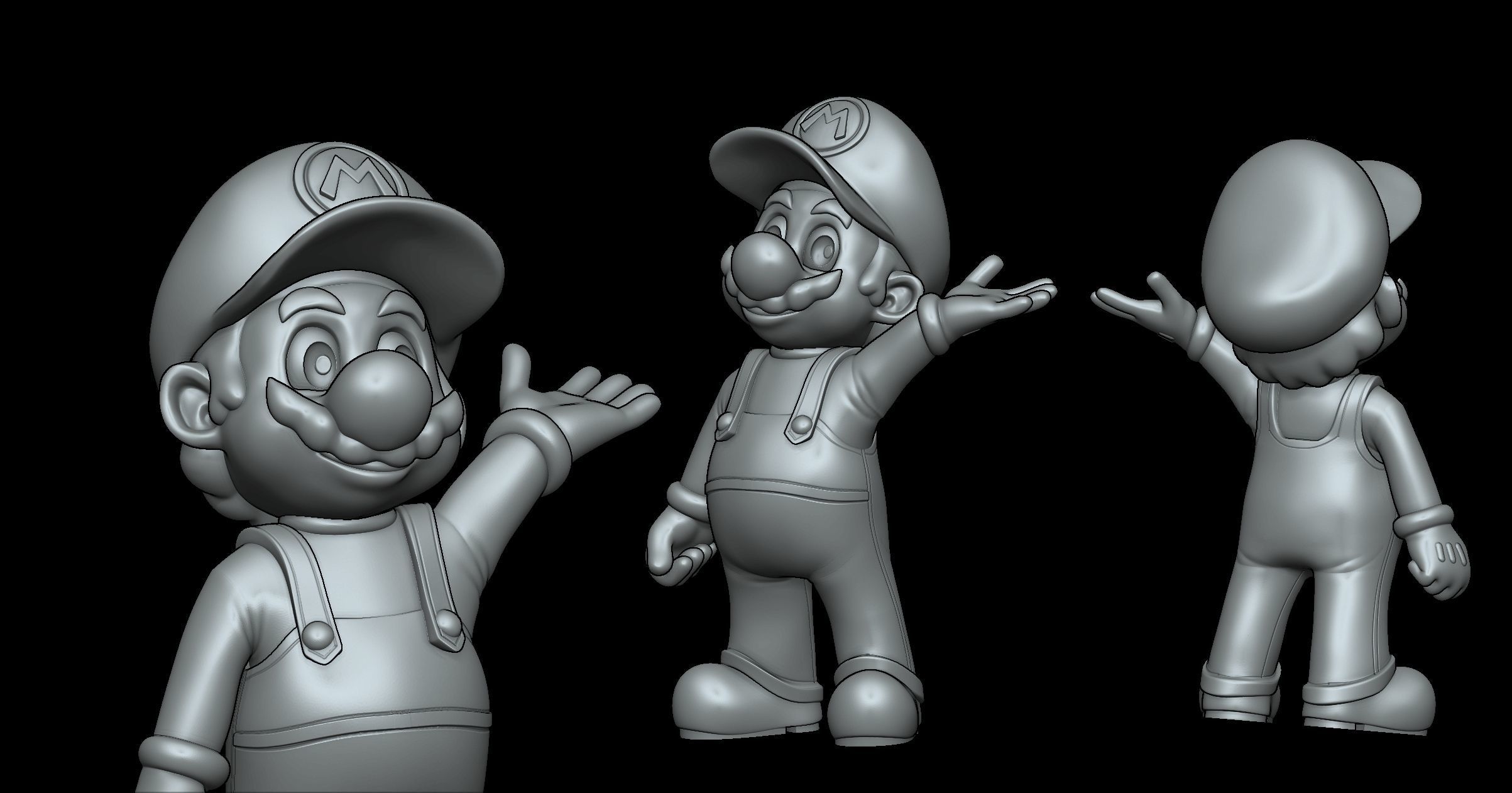 Mario 3D Model STL 3D model 3D printable | CGTrader