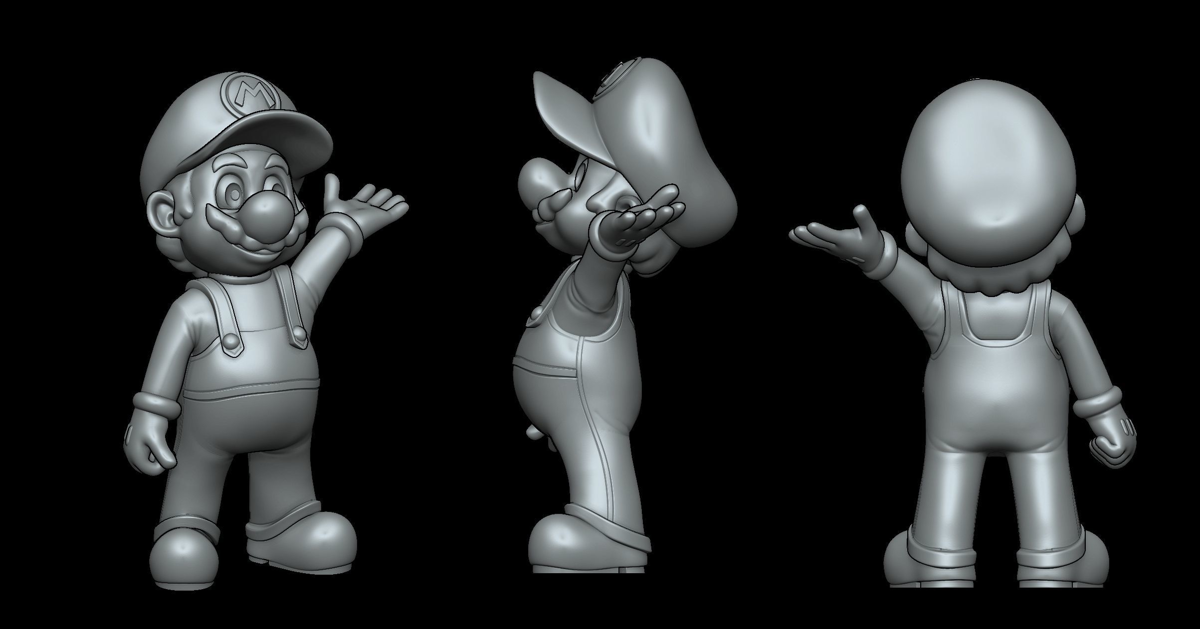 Mario 3D Model STL 3D model 3D printable | CGTrader