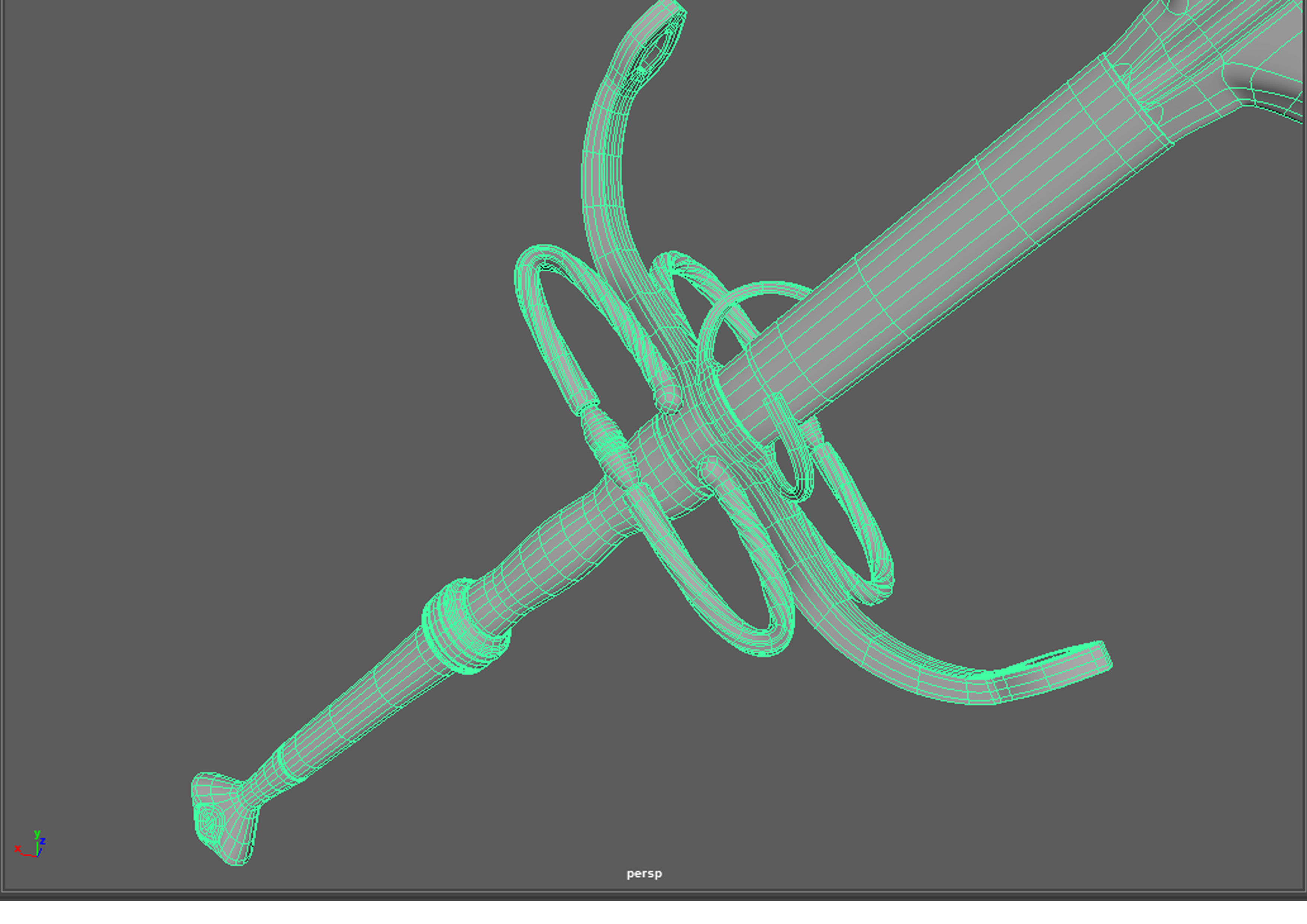 two-handed flamberg 3D model | CGTrader