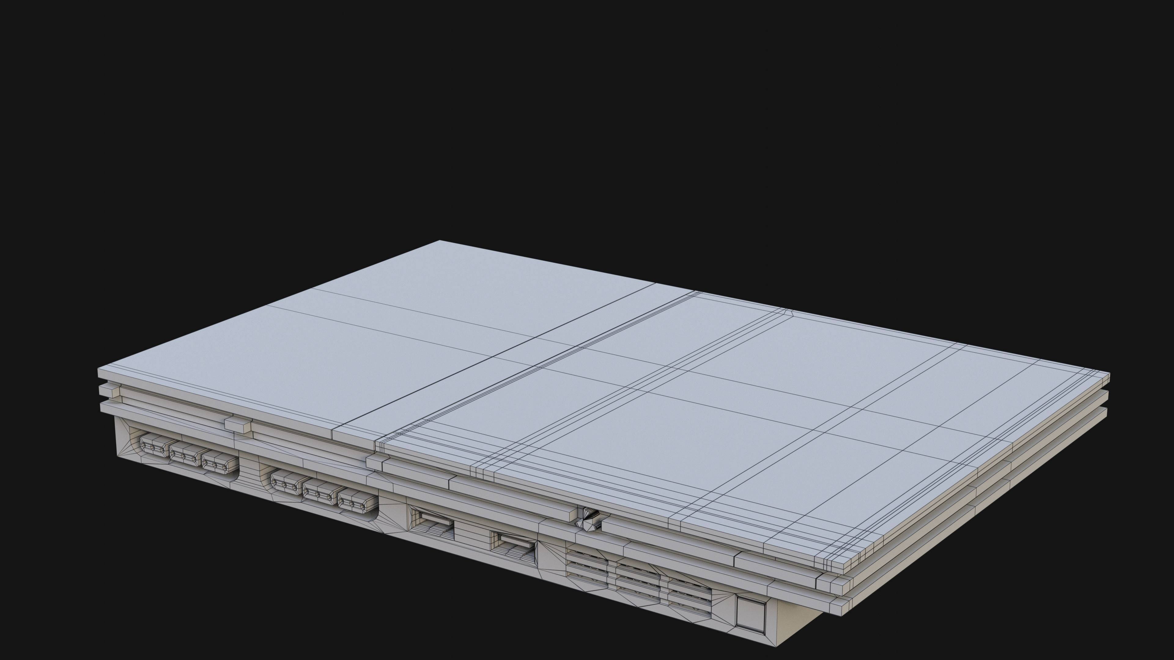 3D model Sony PlayStation 2 Slim VR / AR / low-poly | CGTrader