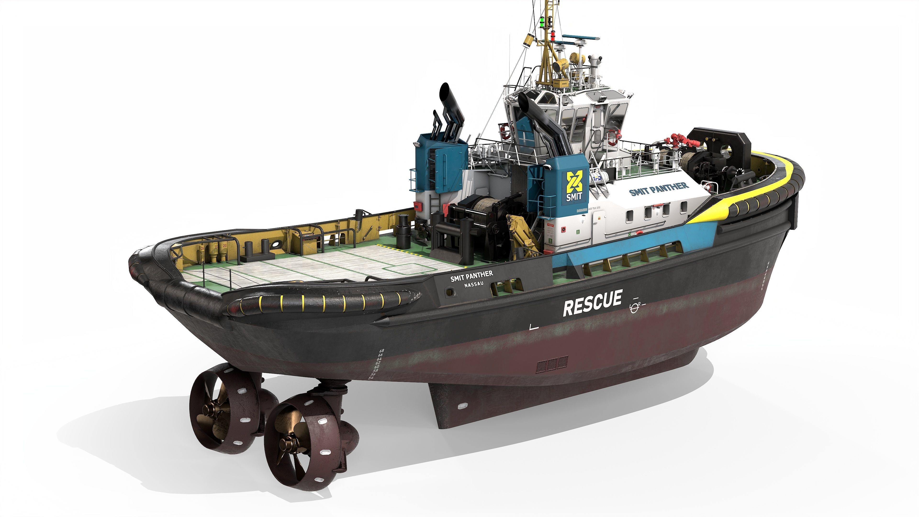 ASD Tug 3213 Smit Panther 3D model | CGTrader