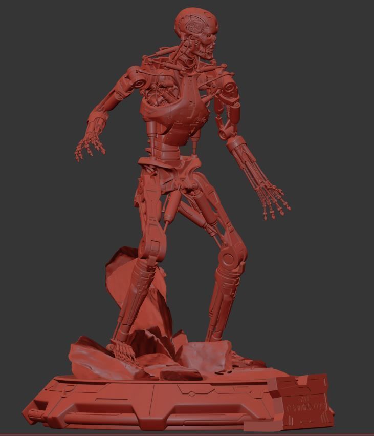 Terminator T-800 Endoskeleton Rekvizit T1 V2 3D model 3D printable ...