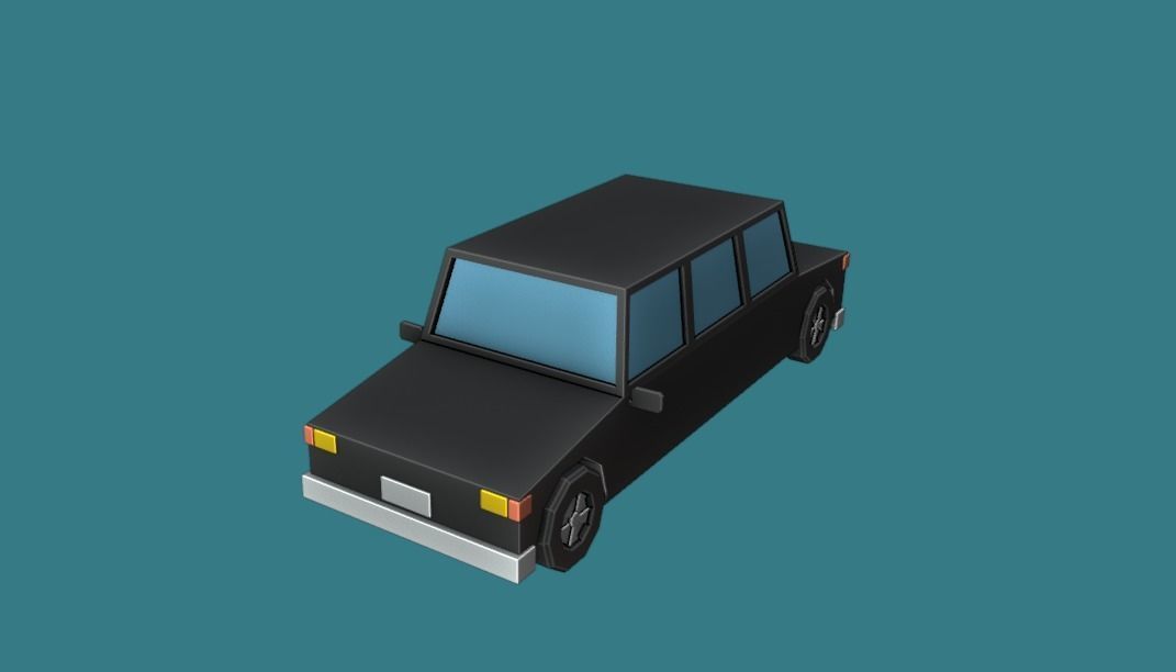 Simple cartoon car pack Style Craft free VR / AR / low-poly 3D model ...