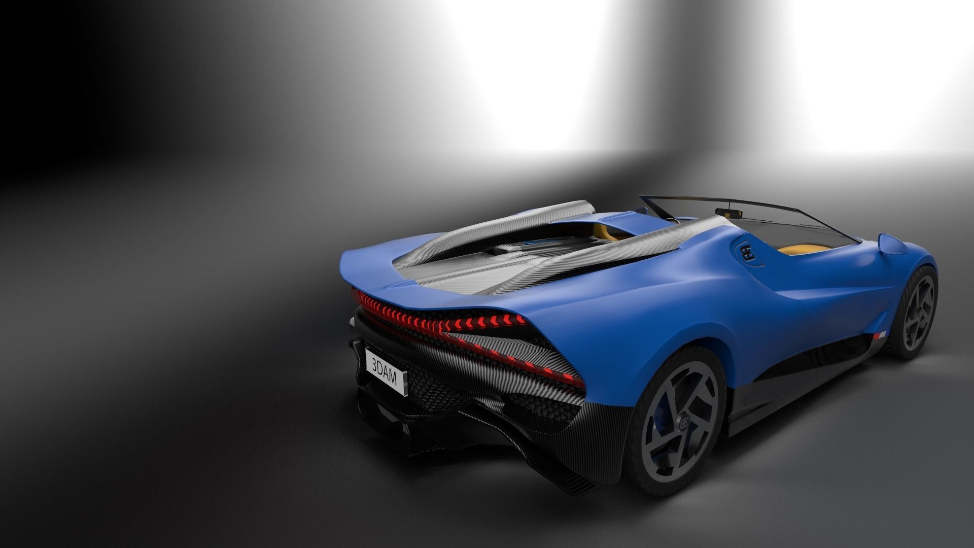 3D model Bugatti W16 Mistral VR / AR / low-poly | CGTrader