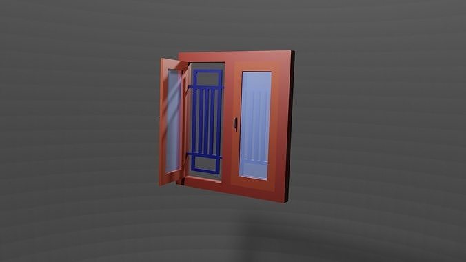 Indian house windows 3d model free VR / AR / low-poly 3D model animated ...