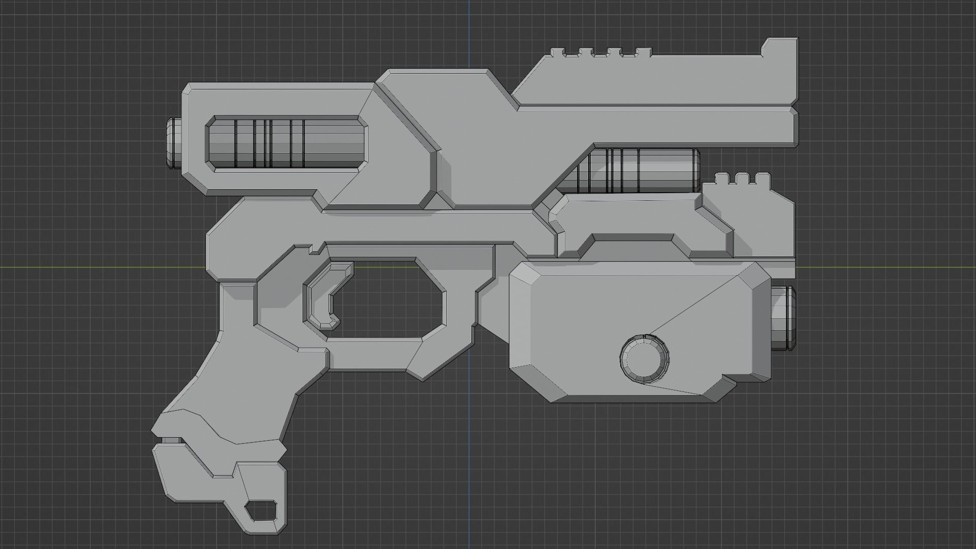 3D model Low-poly Science fiction pistol VR / AR / low-poly | CGTrader