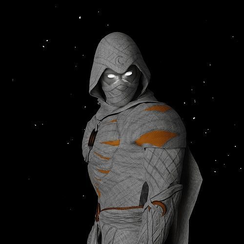 Moon Knight 3D model animated rigged | CGTrader