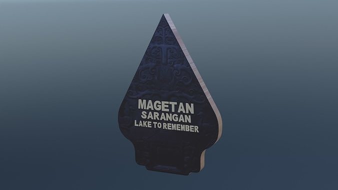 Icon Telaga Sarangan Magetan 3D model | CGTrader
