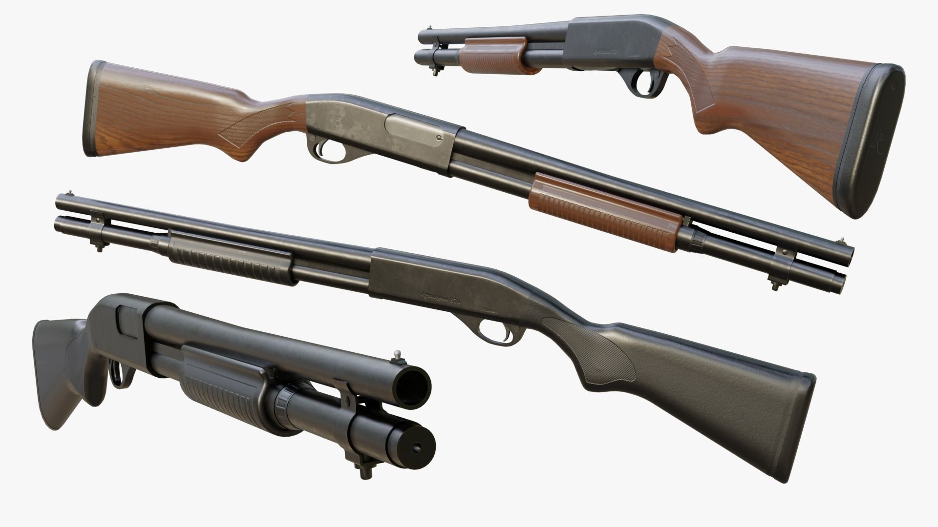 3D model Remington M870 Shotgun VR / AR / low-poly | CGTrader