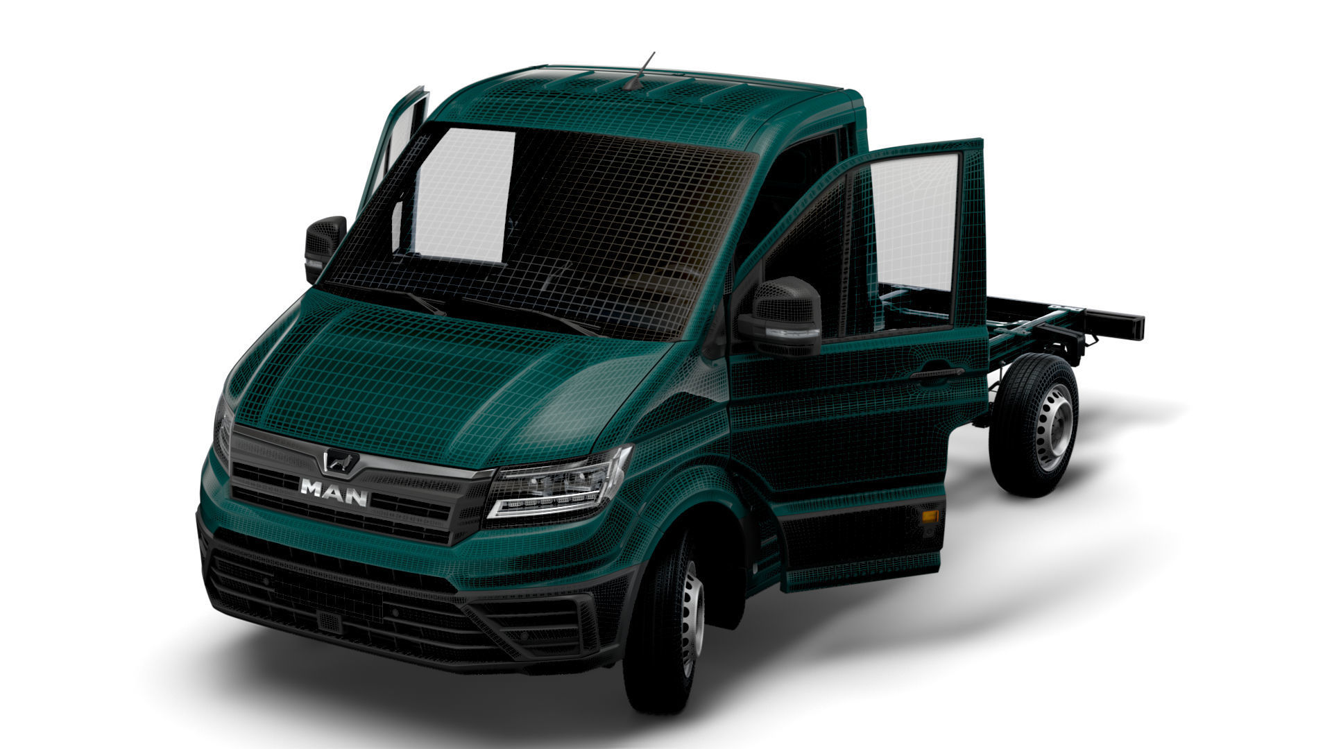 MAN TGE Chassis SingleCab L1 HQInterior 2023 3D model | CGTrader