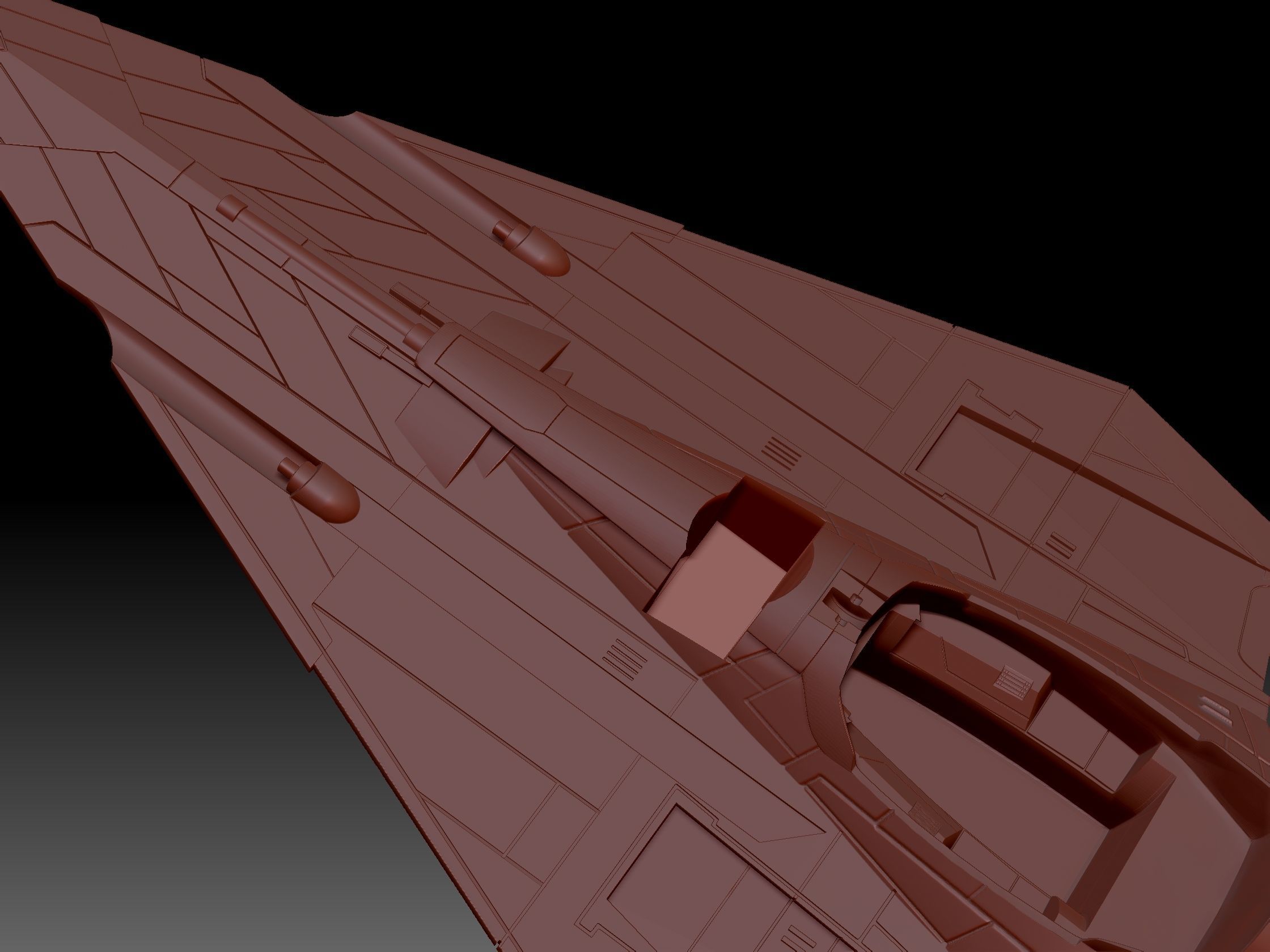 Delta 7 Jedi Start Fighter 3D model 3D printable | CGTrader