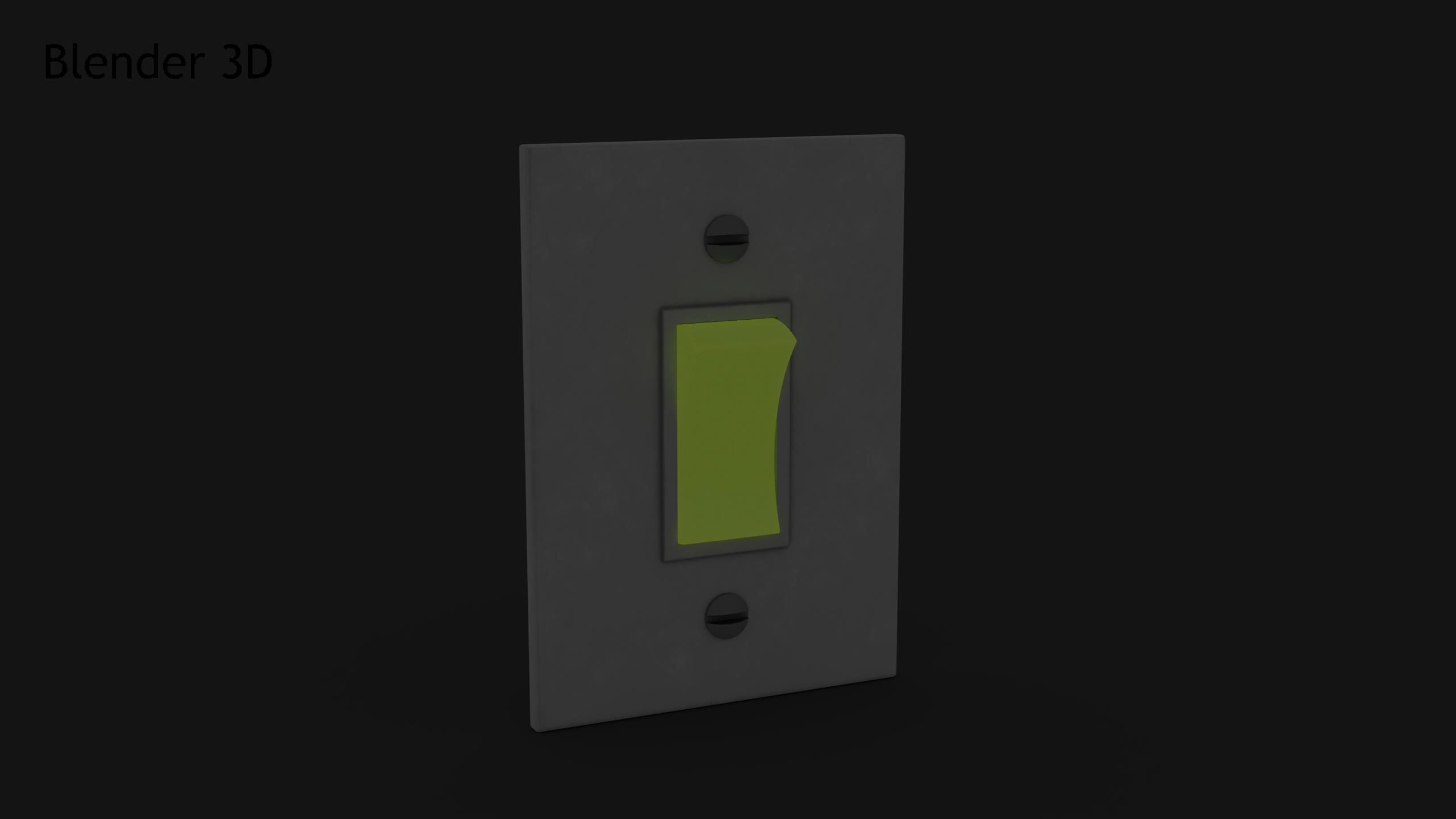 3D model Phosphorescent Light Switch VR / AR / low-poly | CGTrader