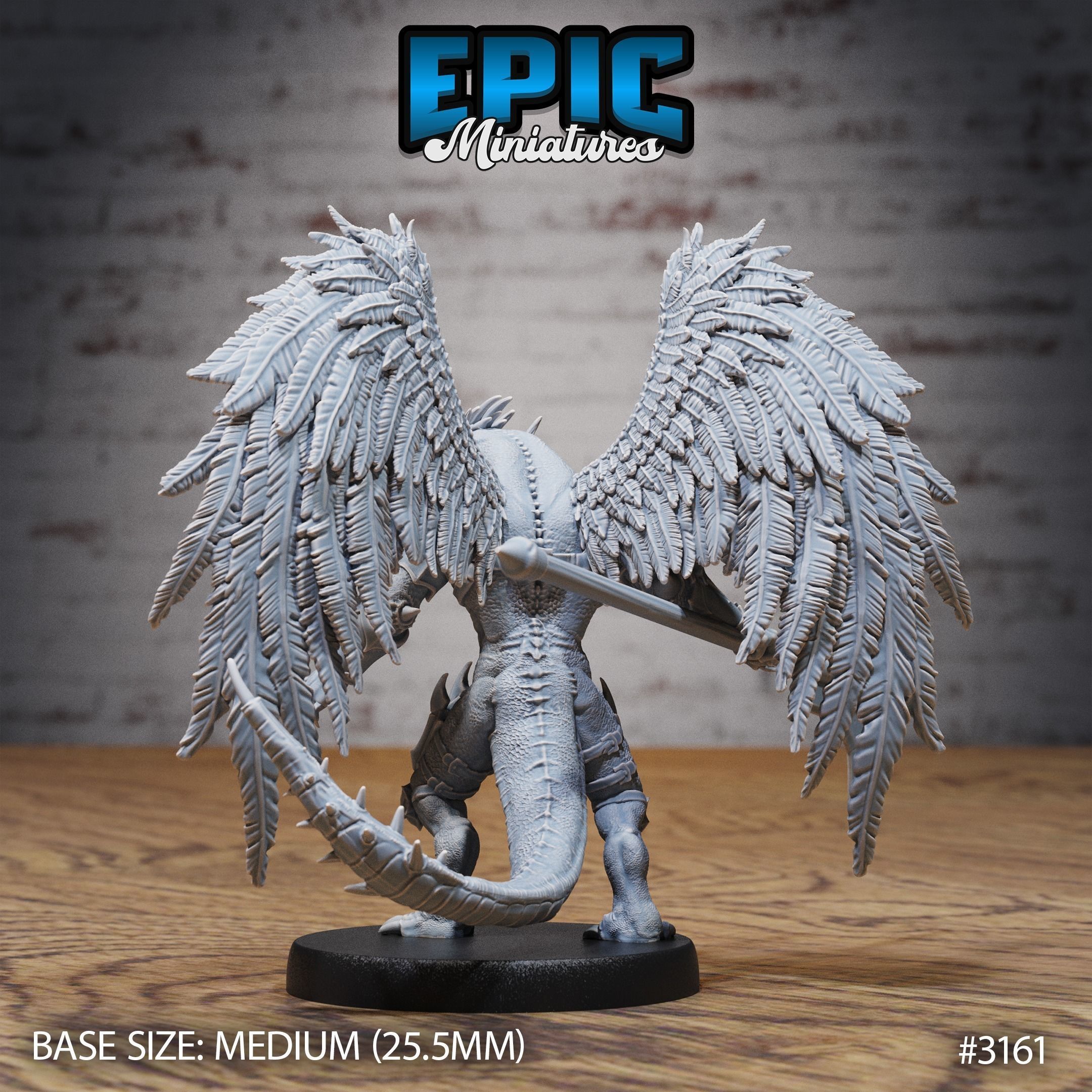 Winged Half Dragon Set - DnD Tabletop Miniature 3D Model 3D model 3D ...