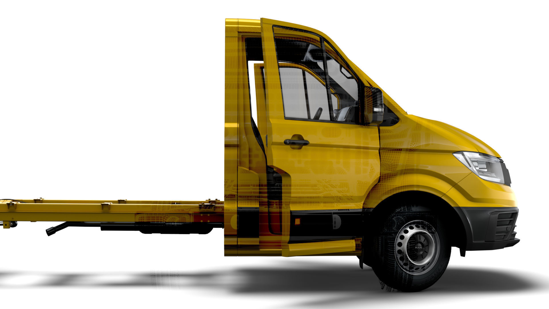 MAN TGE Chassis SingleCab L3 HQInterior 2023 3D model | CGTrader