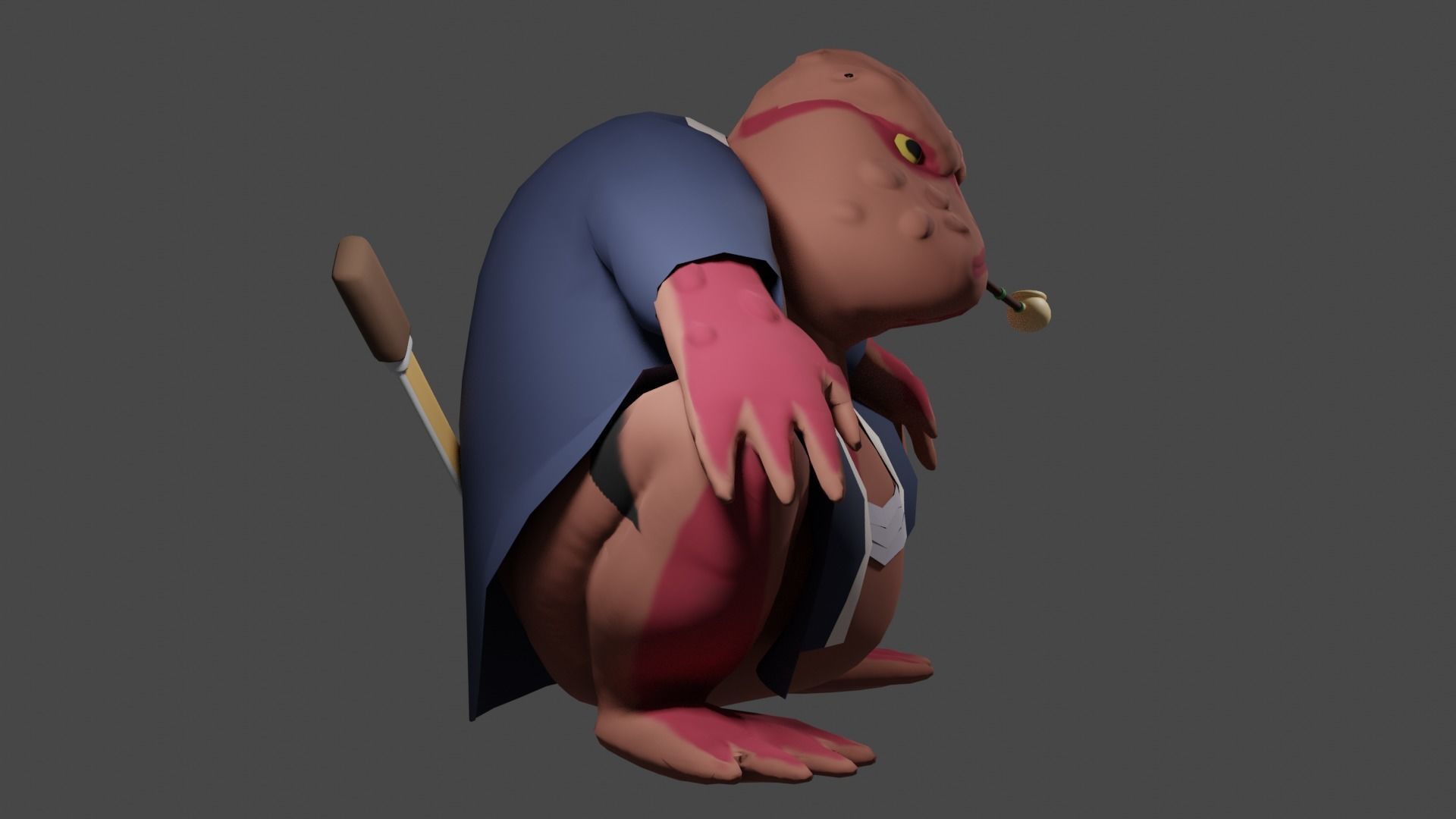 Naruto Gamabunta Character free VR / AR / low-poly 3D model | CGTrader