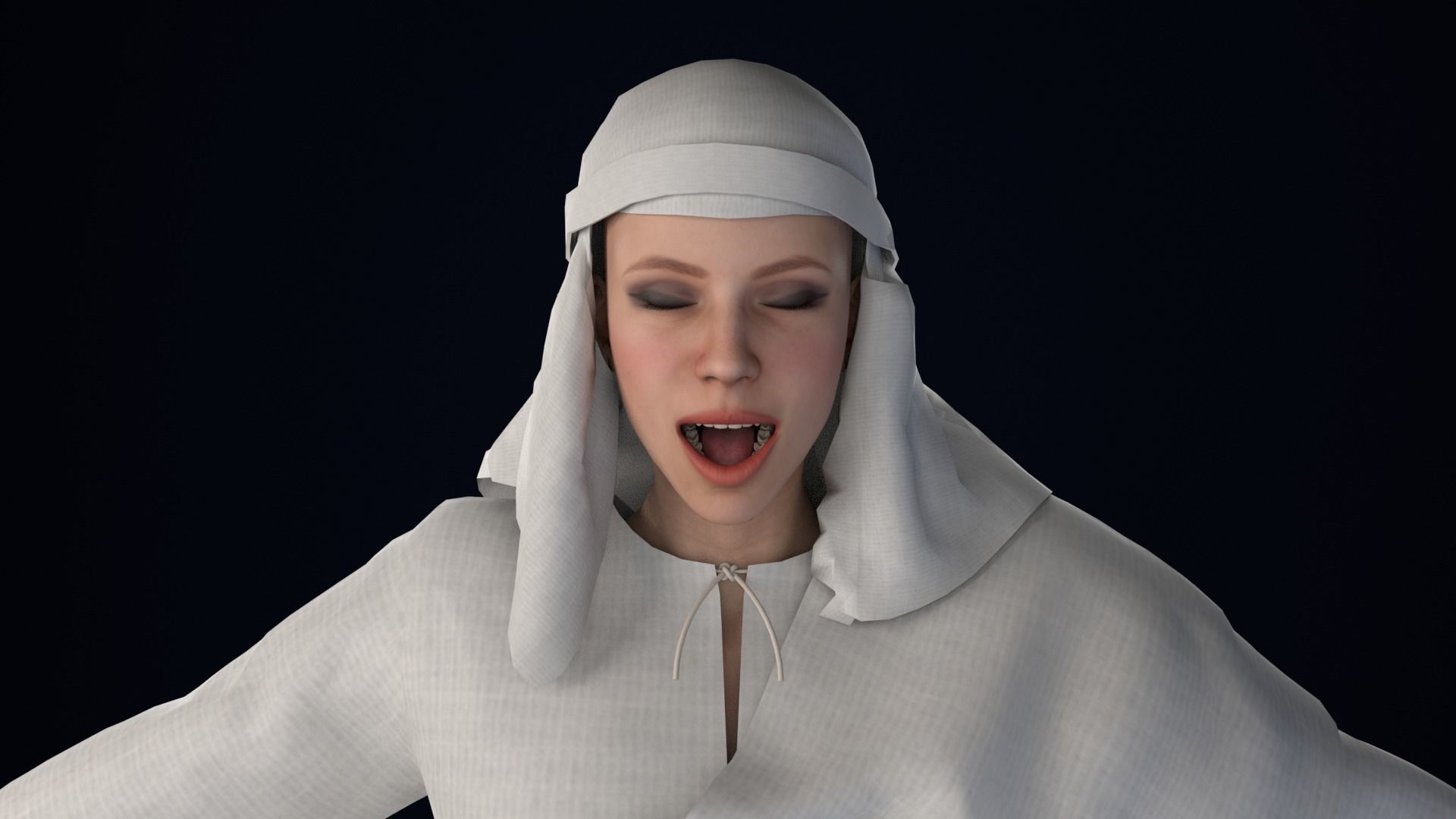 Arabian Woman Rigged 3D model rigged | CGTrader