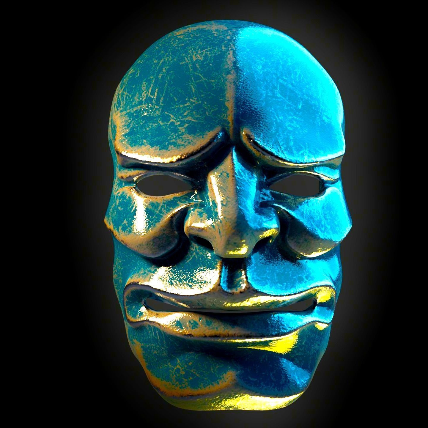 JAPANESE TRADITIONAL MASK 3D model 3D printable | CGTrader