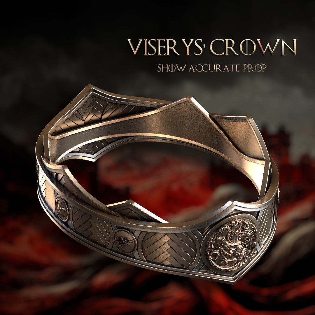 Viserys Targaryen Crown - Show Accurate 3D model 3D printable | CGTrader