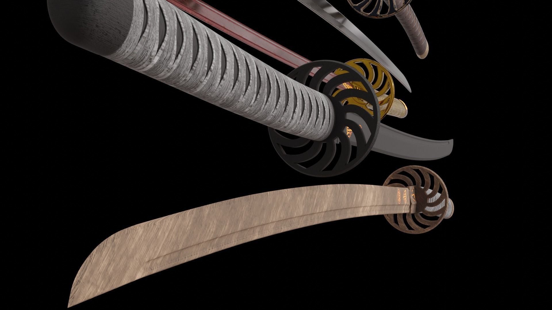 3D model Arabian Katana VR / AR / low-poly | CGTrader