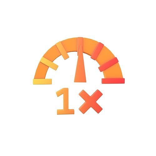 3D model Speed 1 Symbol v1 003 VR / AR / low-poly | CGTrader