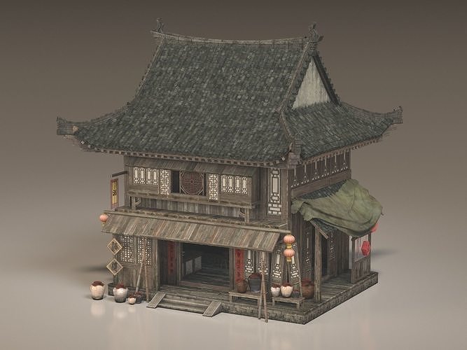Ancient buildings 3D model | CGTrader