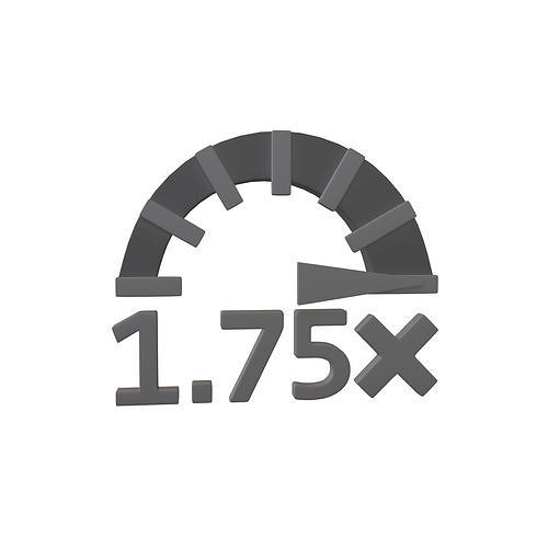 3D model Speed 1 point 75 Symbol v1 002 VR / AR / low-poly | CGTrader