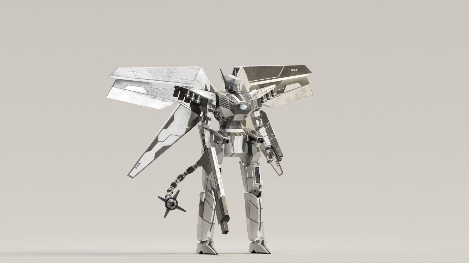 Mecha Raiden 3D model | CGTrader