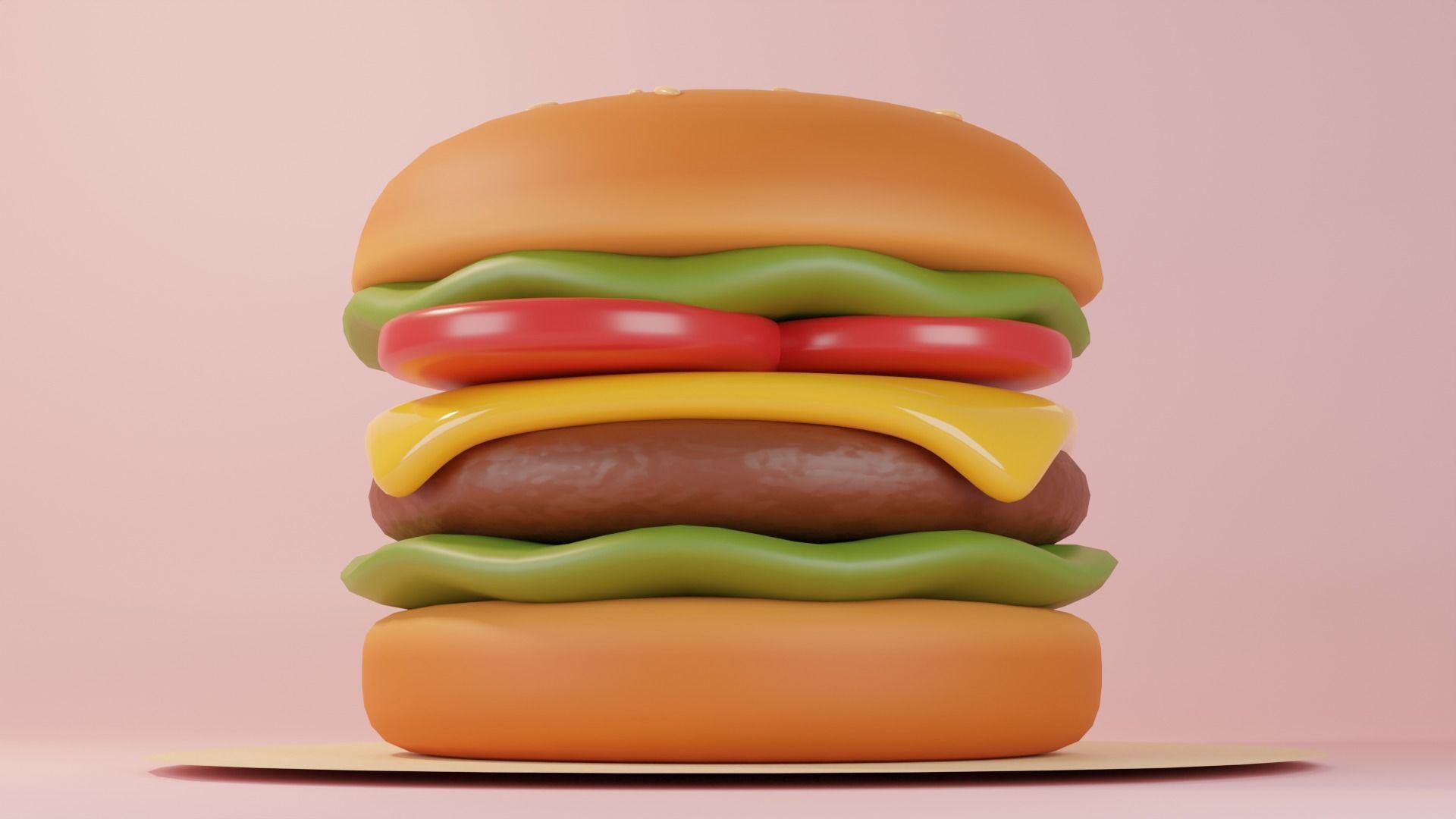 Hamburger 3D model | CGTrader