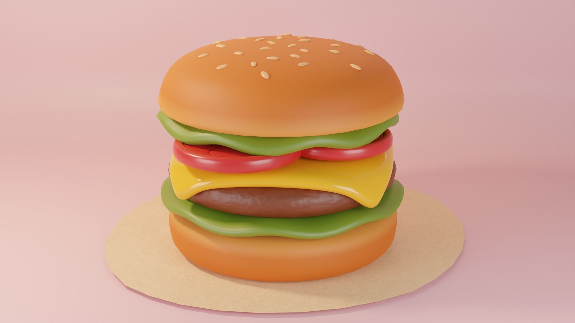Hamburger 3D model | CGTrader