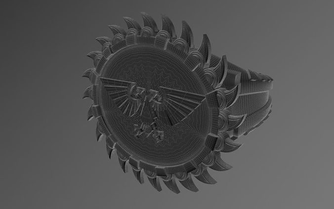 Warhammer 40K Ring free 3D model | CGTrader