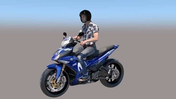 Moto exciter 150 3D model | CGTrader