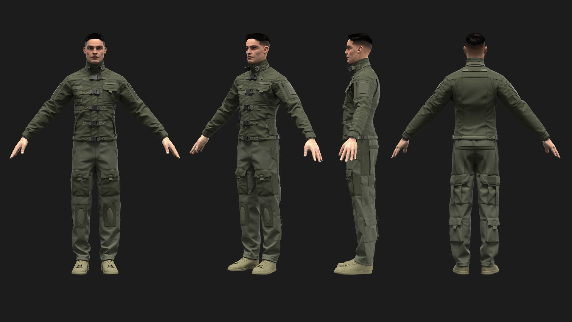 Tactical Outfit Marvelous Designer Clo 3D project 3D model | CGTrader