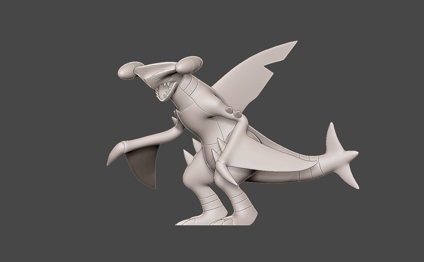 Pokemon garchomp 3D model 3D printable | CGTrader
