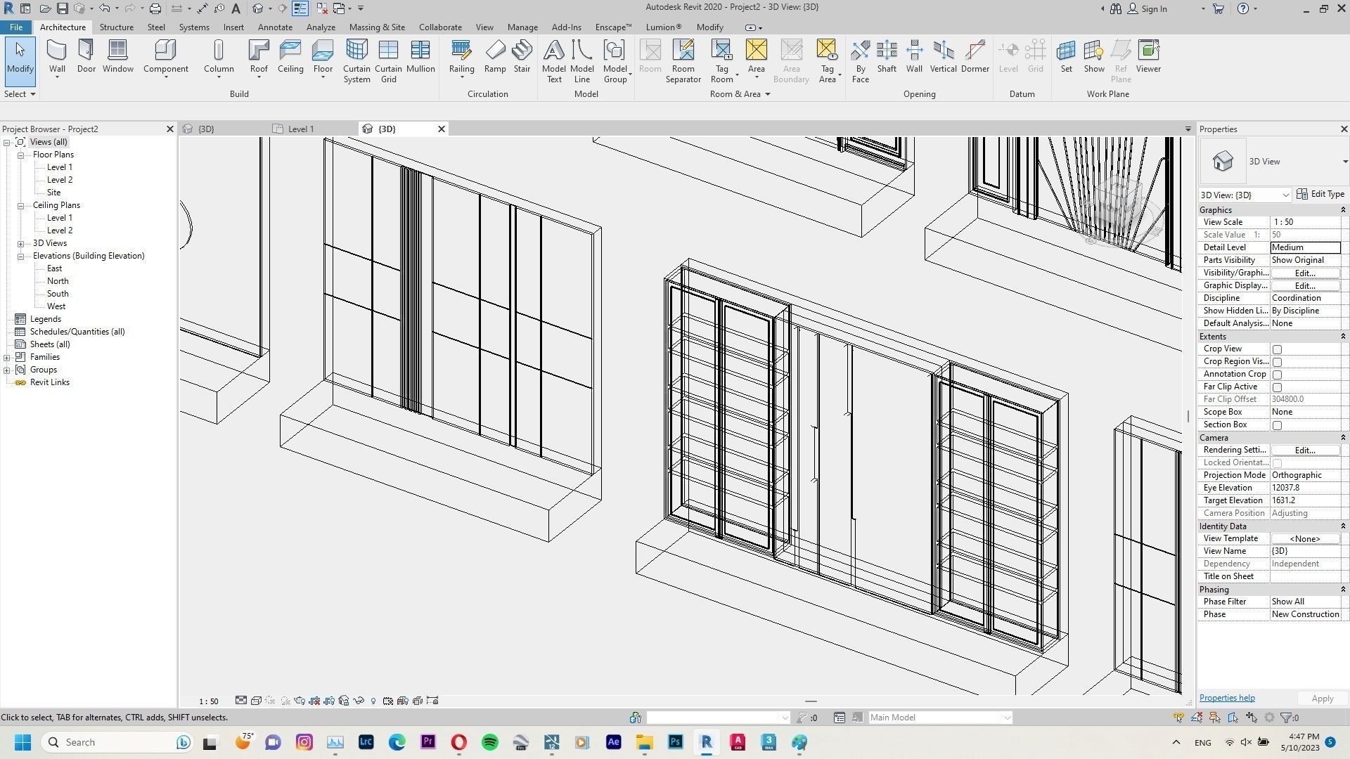 Decorative Wall Panels Backdrop Revit Family 3D model | CGTrader
