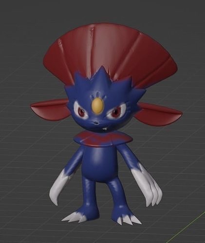 Weavile 3D model 3D printable | CGTrader