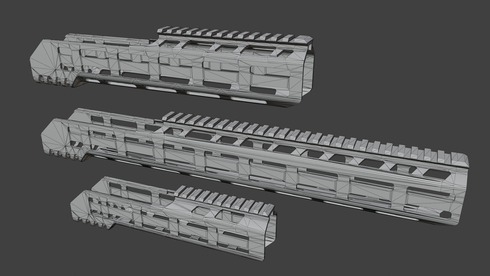 3D model MI MCX Handguard VR / AR / low-poly | CGTrader