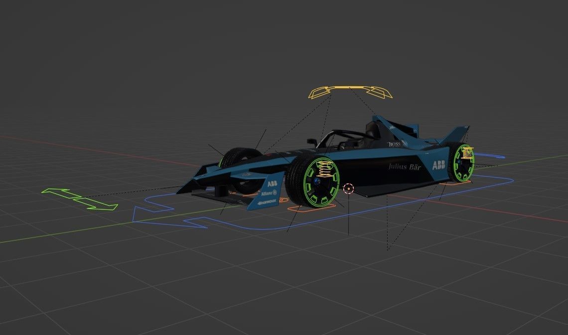 3D model F1 car 3d textured model VR / AR / low-poly | CGTrader