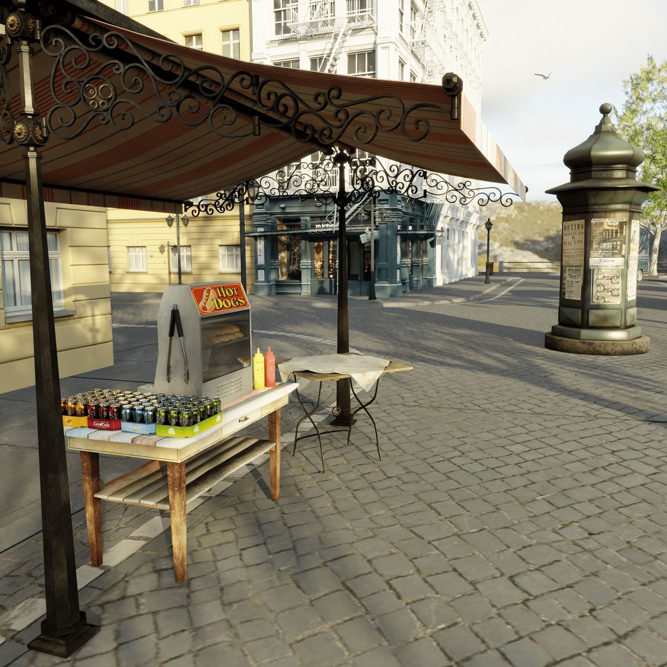 Waterfront Blender Scene - DAY 3D model | CGTrader