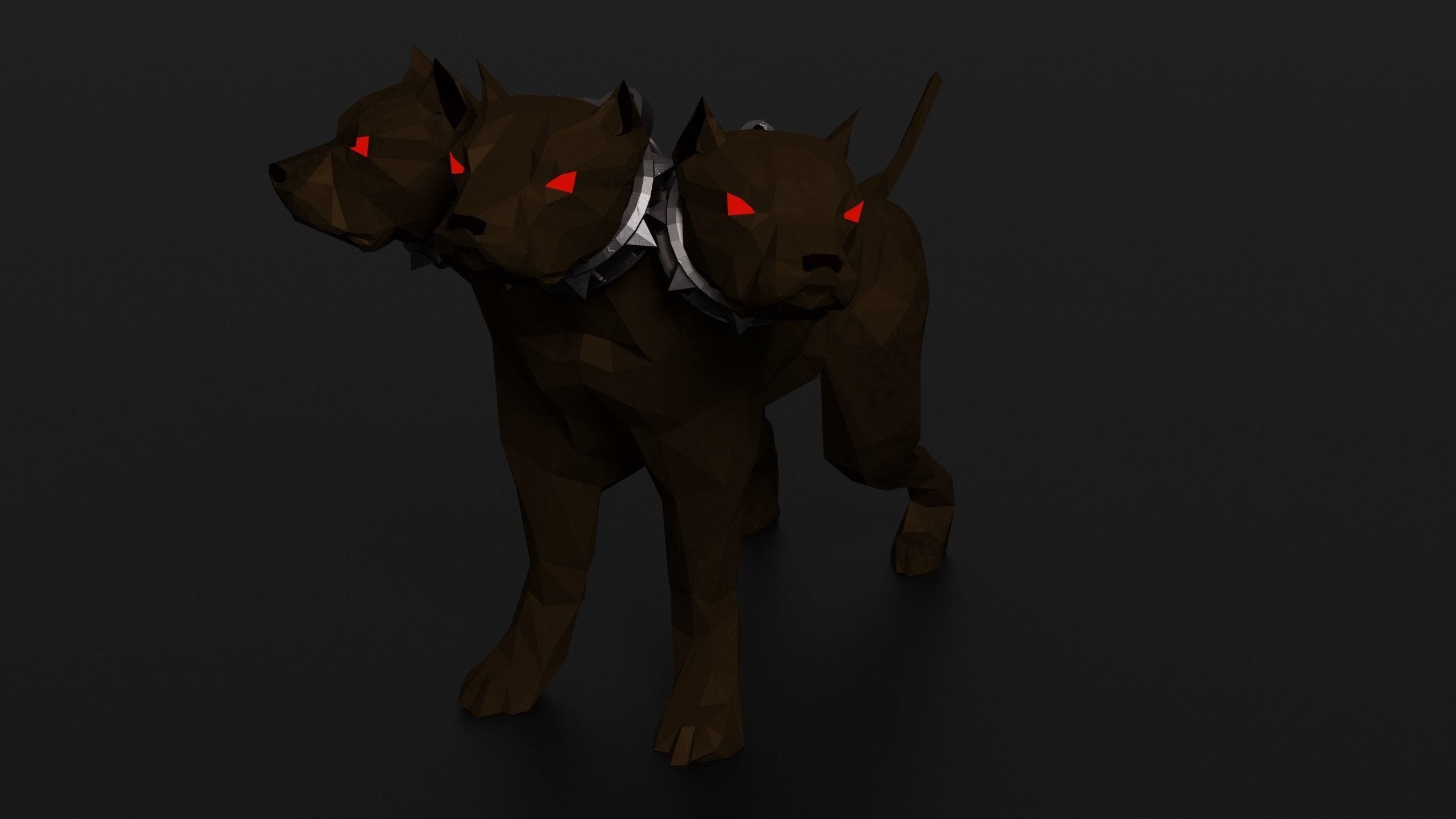 3D model Cerberus Hellhound dog Hound of Hades Beast Monster Rigged VR ...