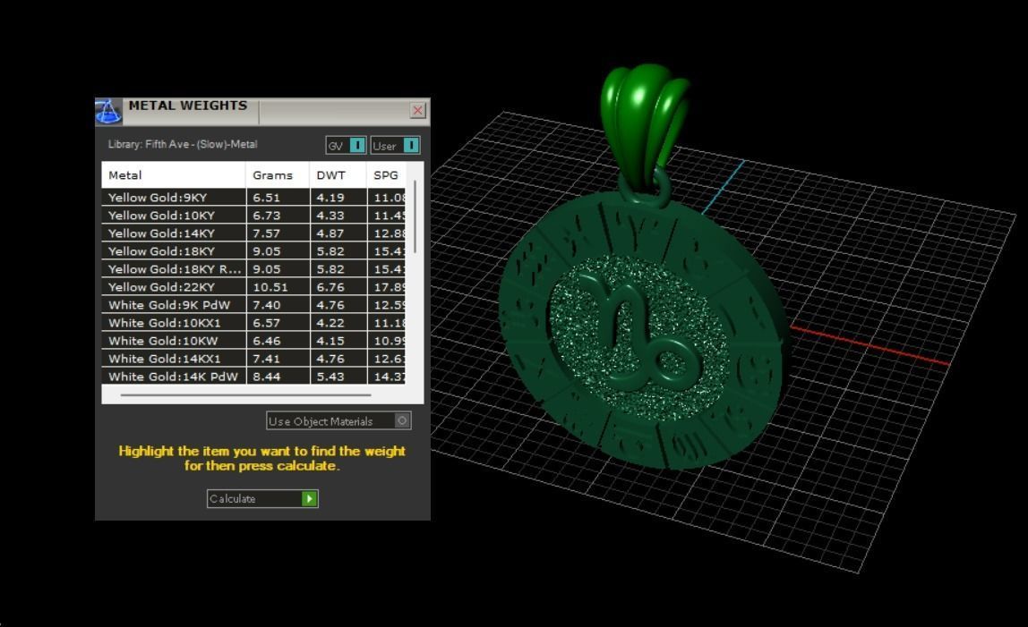 Zodiac pendant 0022 3D model 3D printable | CGTrader