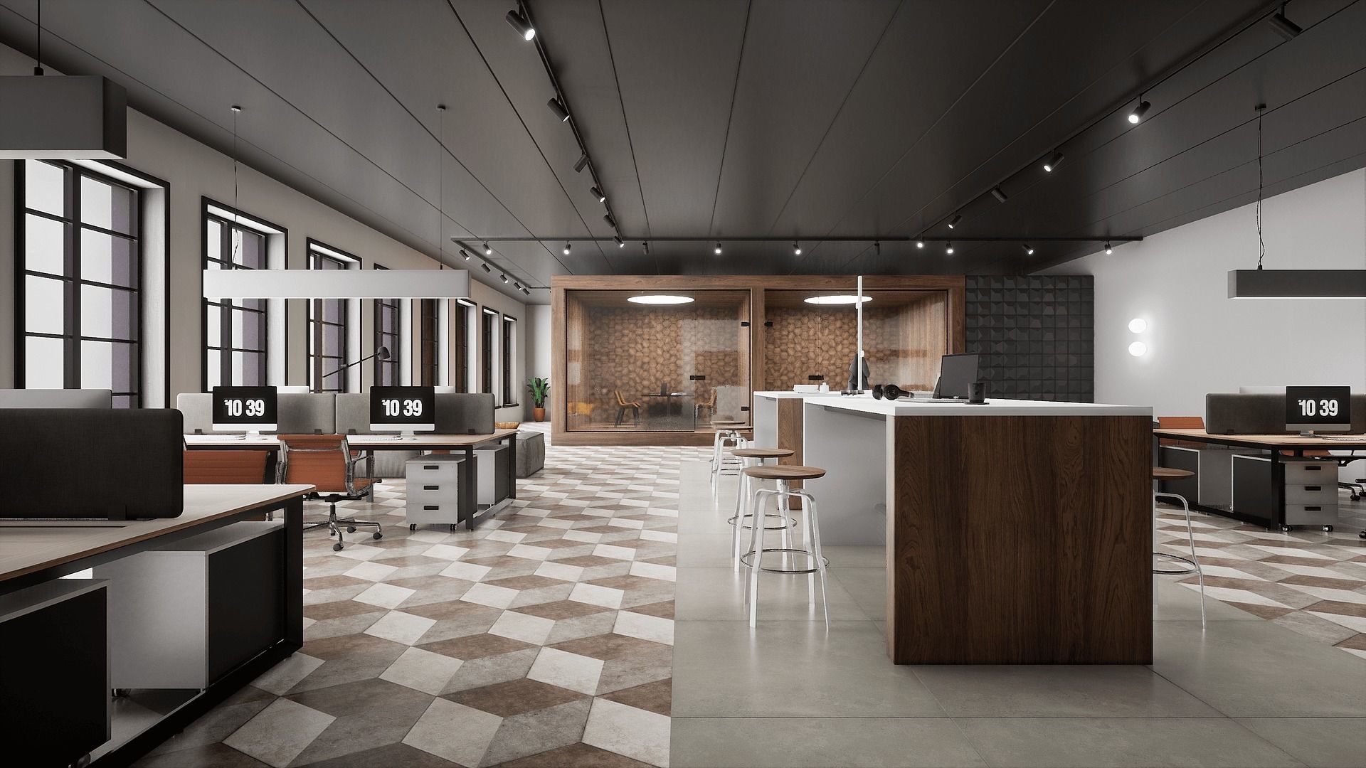 3D model HQ ArchViz Modular Office VR / AR / low-poly | CGTrader