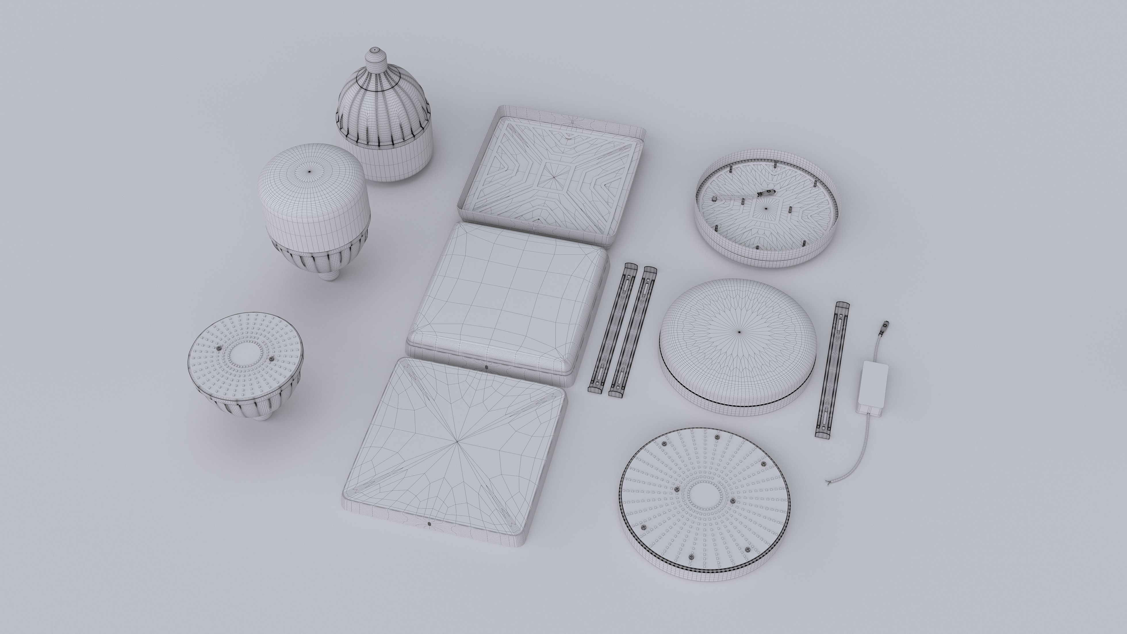 Lezard Ied Lamps 3D model | CGTrader