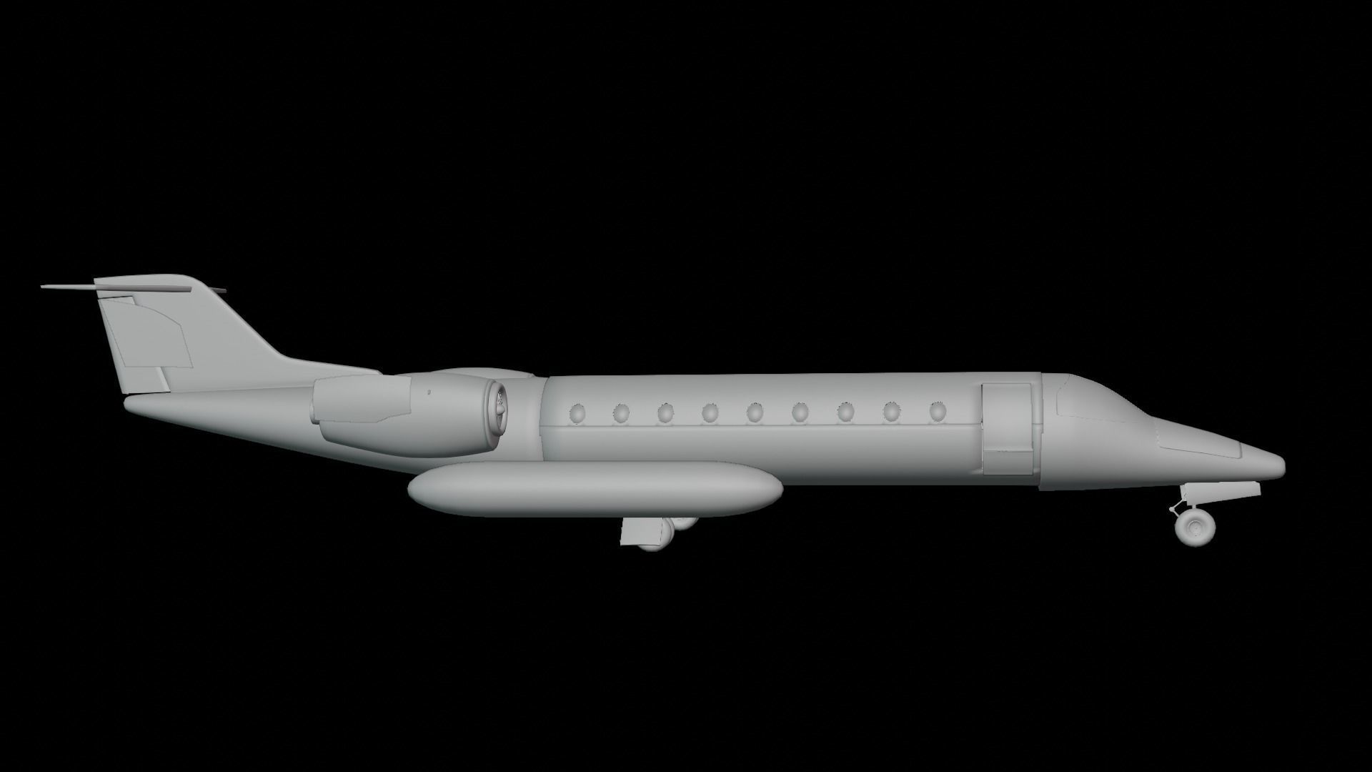 3D model Low Poly Private Jet VR / AR / low-poly | CGTrader