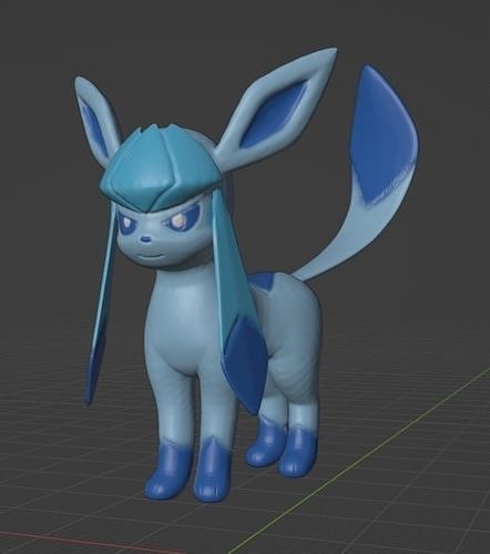 Glaceon 3D model 3D printable | CGTrader