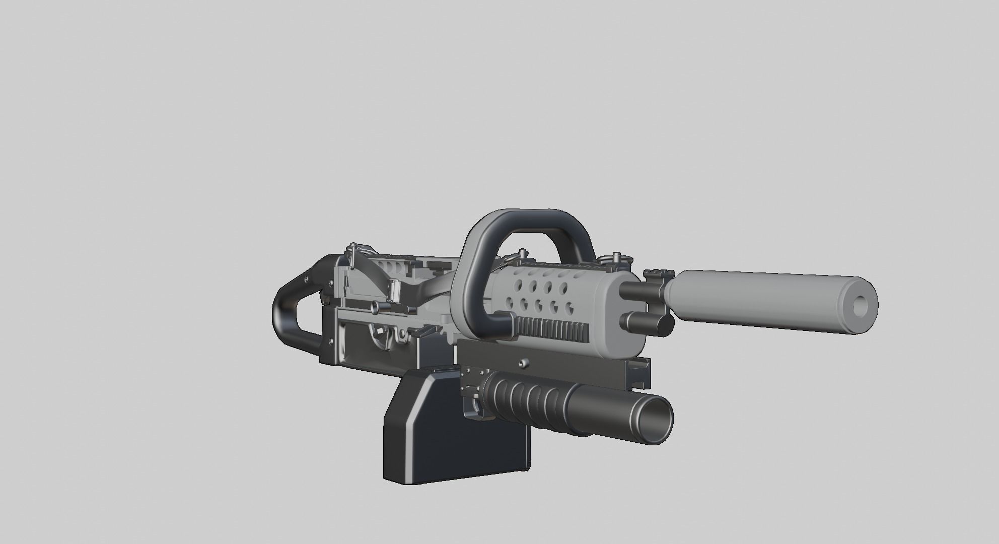 3D model Machine Gun low Poly VR / AR / low-poly | CGTrader
